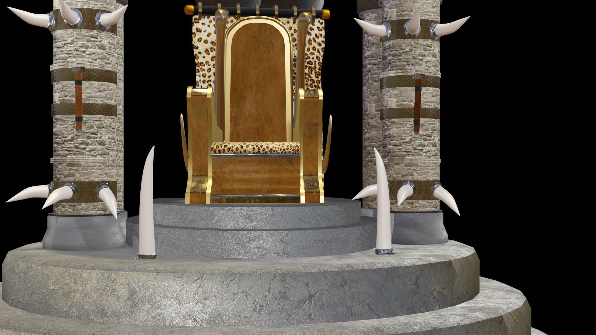 Fantasy throne free VR / AR / low-poly 3D model | CGTrader