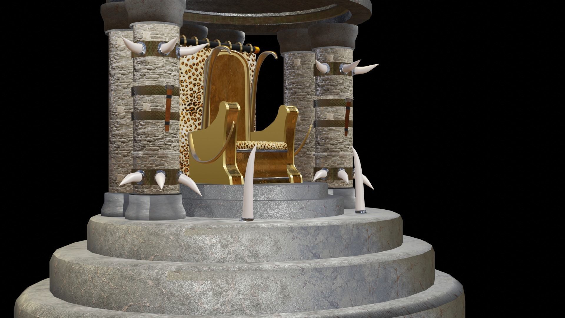 Fantasy throne free VR / AR / low-poly 3D model | CGTrader
