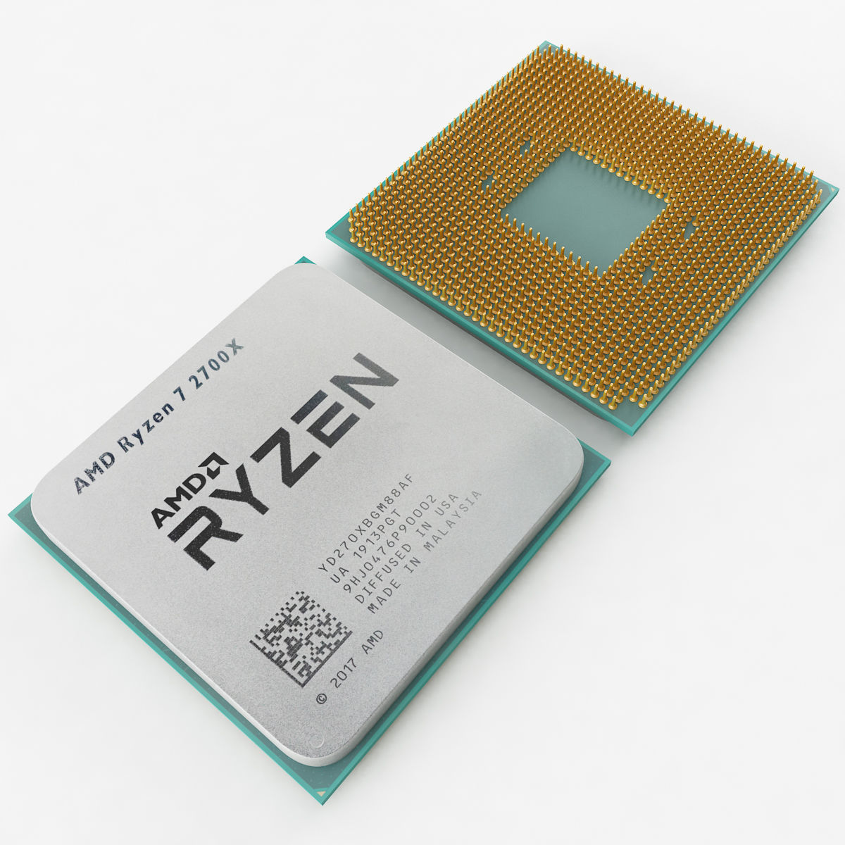 AMD Ryzen CPU 3D model | CGTrader