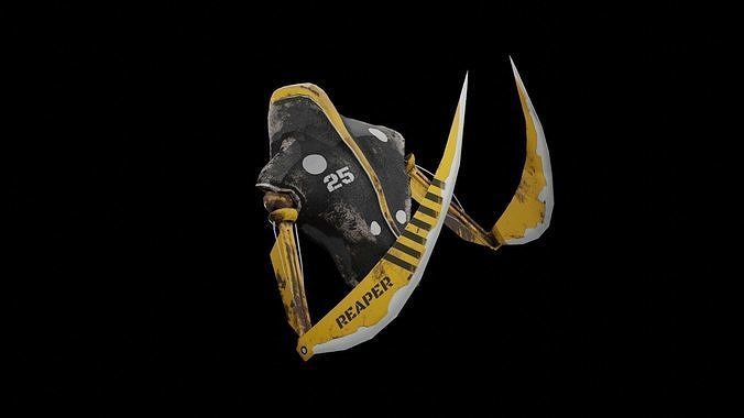 3D model Meka-Reaper mask VR / AR / low-poly | CGTrader