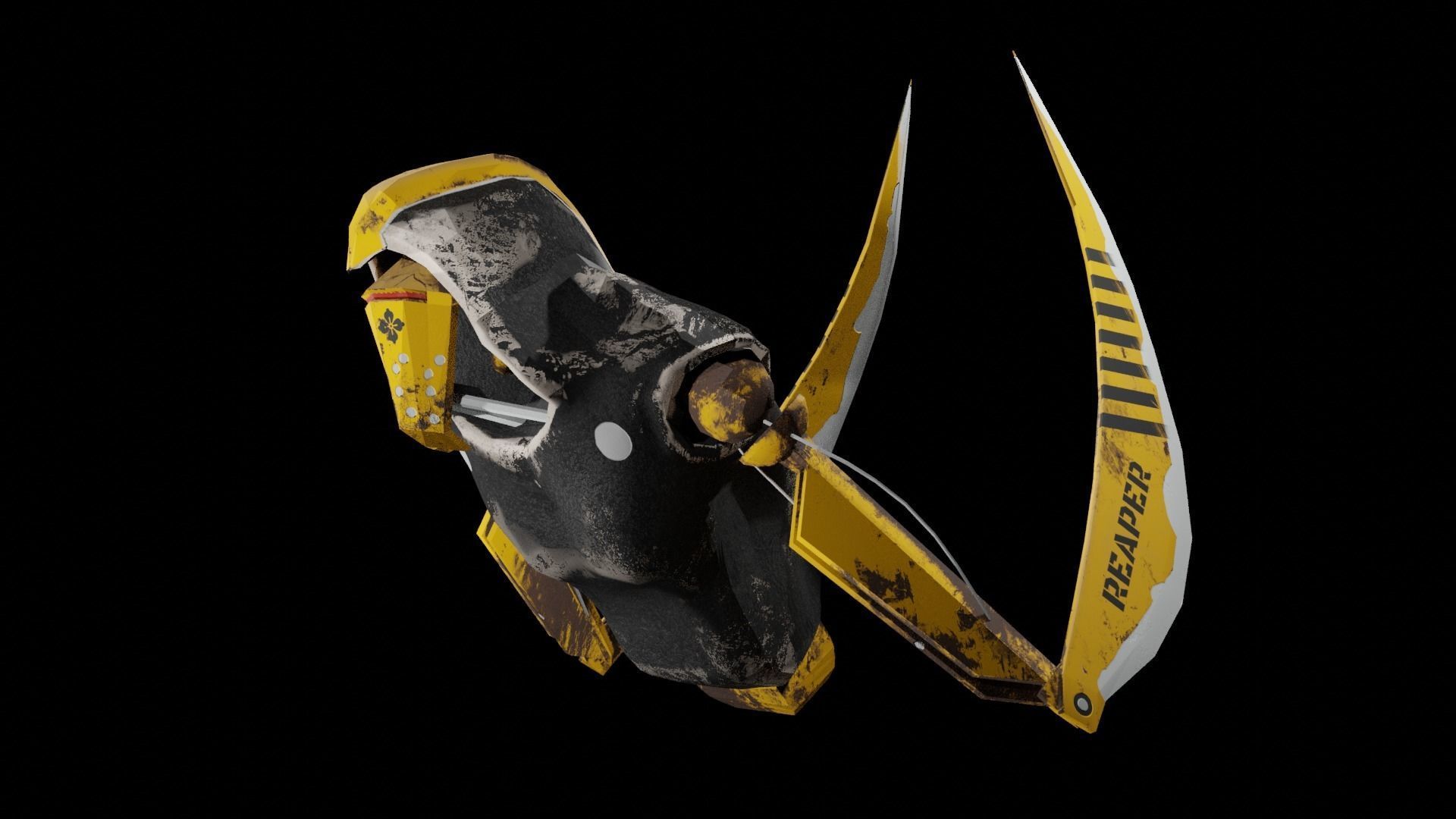 3D model Meka-Reaper mask VR / AR / low-poly | CGTrader