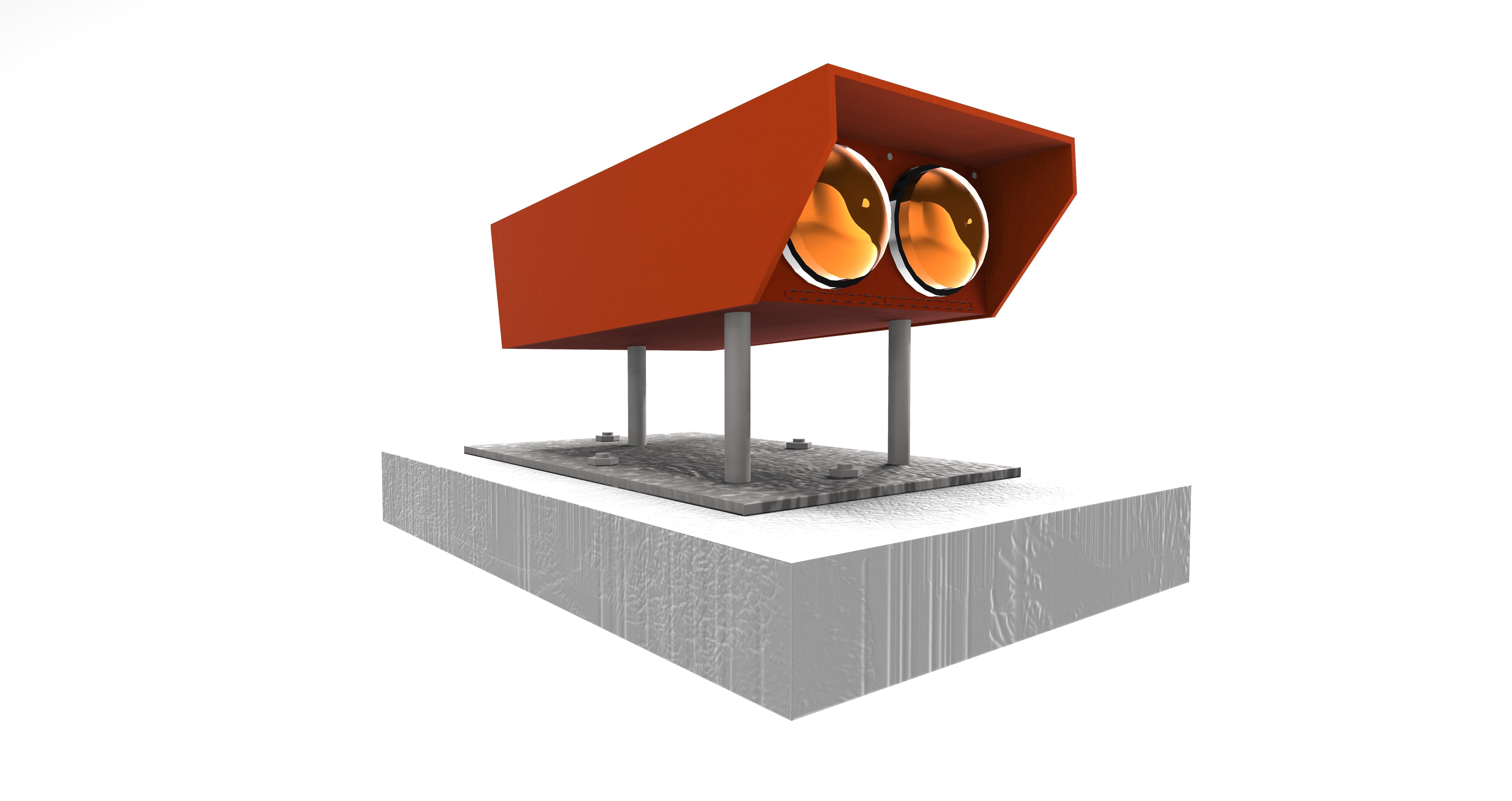 Precision Approach Path Indicator Lighting free 3D model | CGTrader