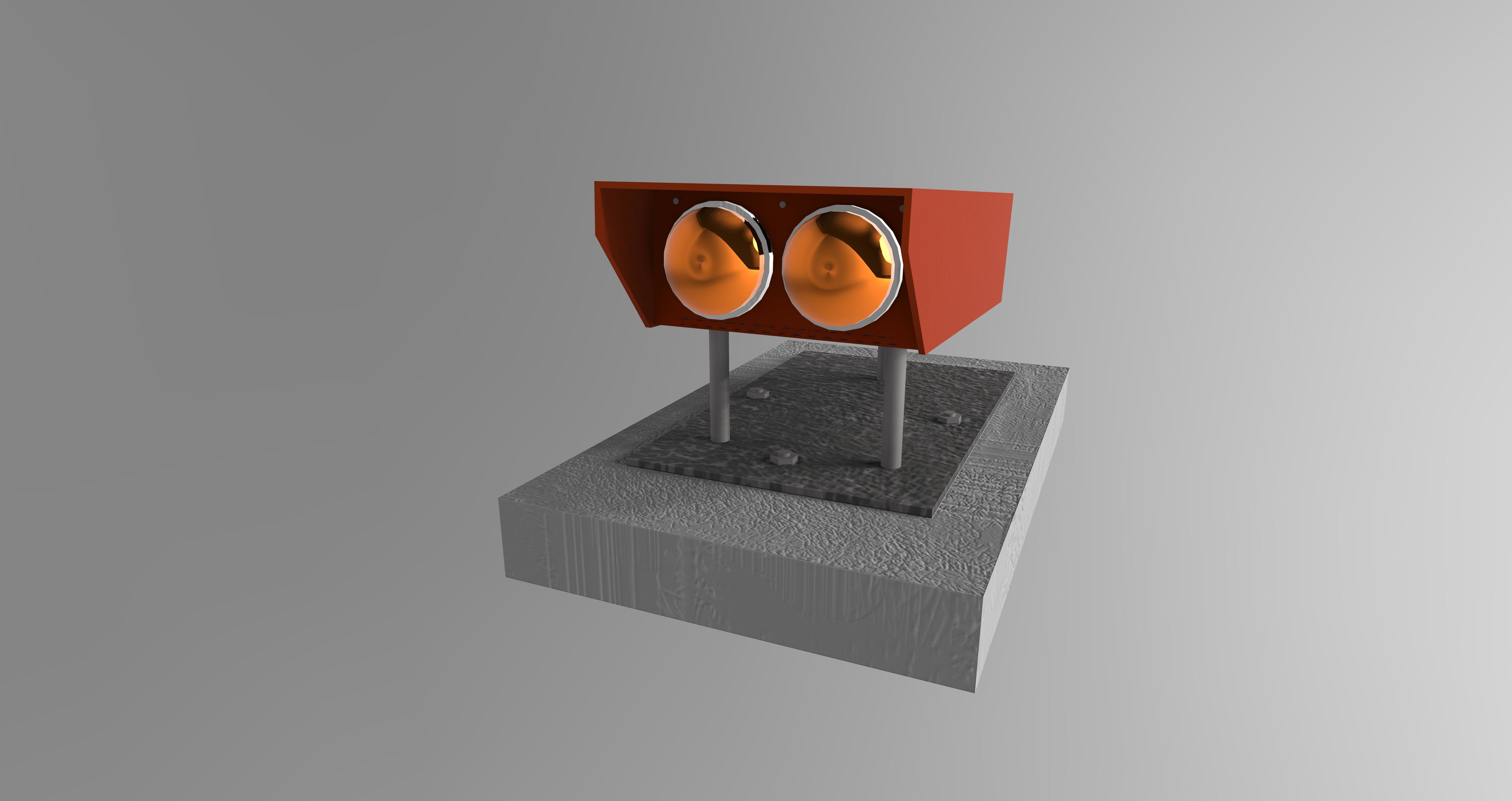Precision Approach Path Indicator Lighting free 3D model | CGTrader