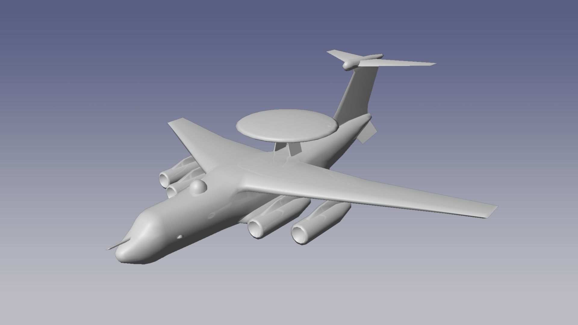 3D model Russian A50-AWACS VR / AR / low-poly | CGTrader