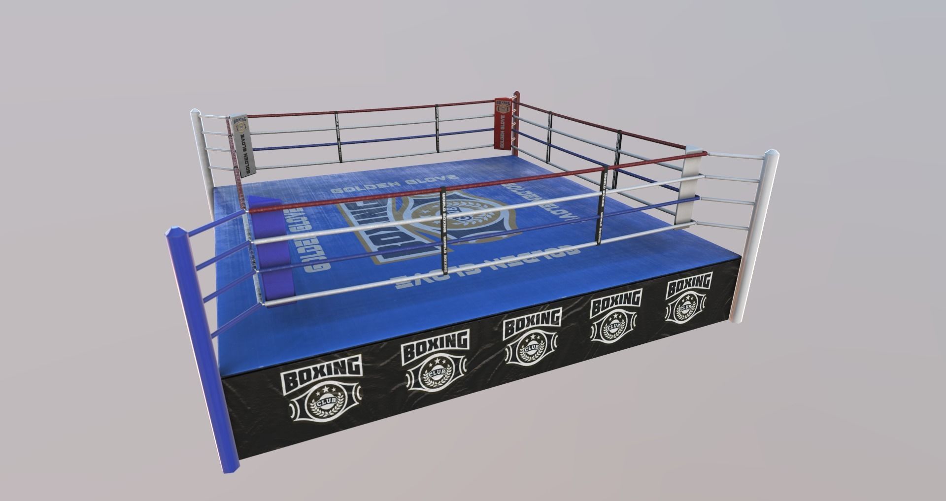 3D model Low-Poly Boxing Arena VR / AR / low-poly | CGTrader