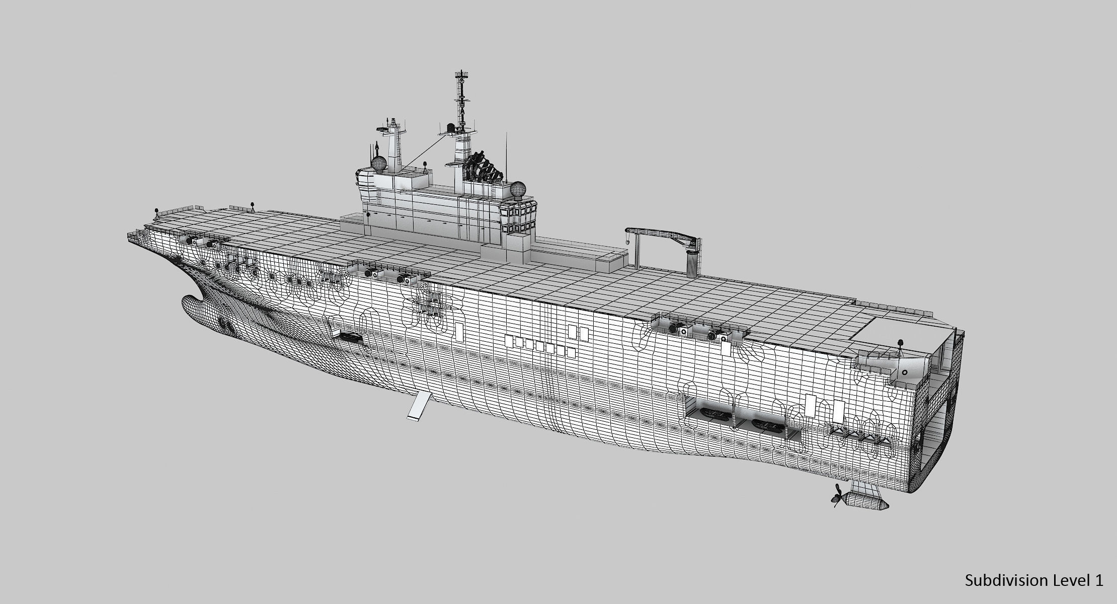 Mistral Class Air Carrier 3D model | CGTrader