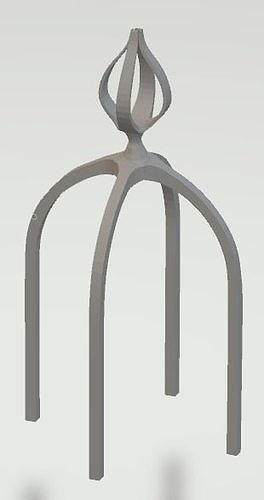 chapel metal structure with design 3D model 3D printable | CGTrader