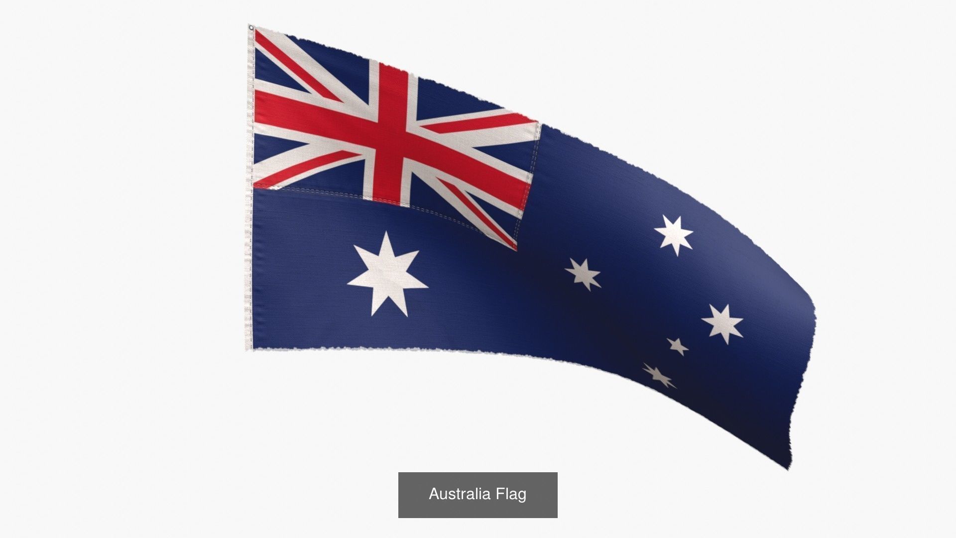 3D Model Collection World War II Flags - Pacific and Asia VR / AR / low ...