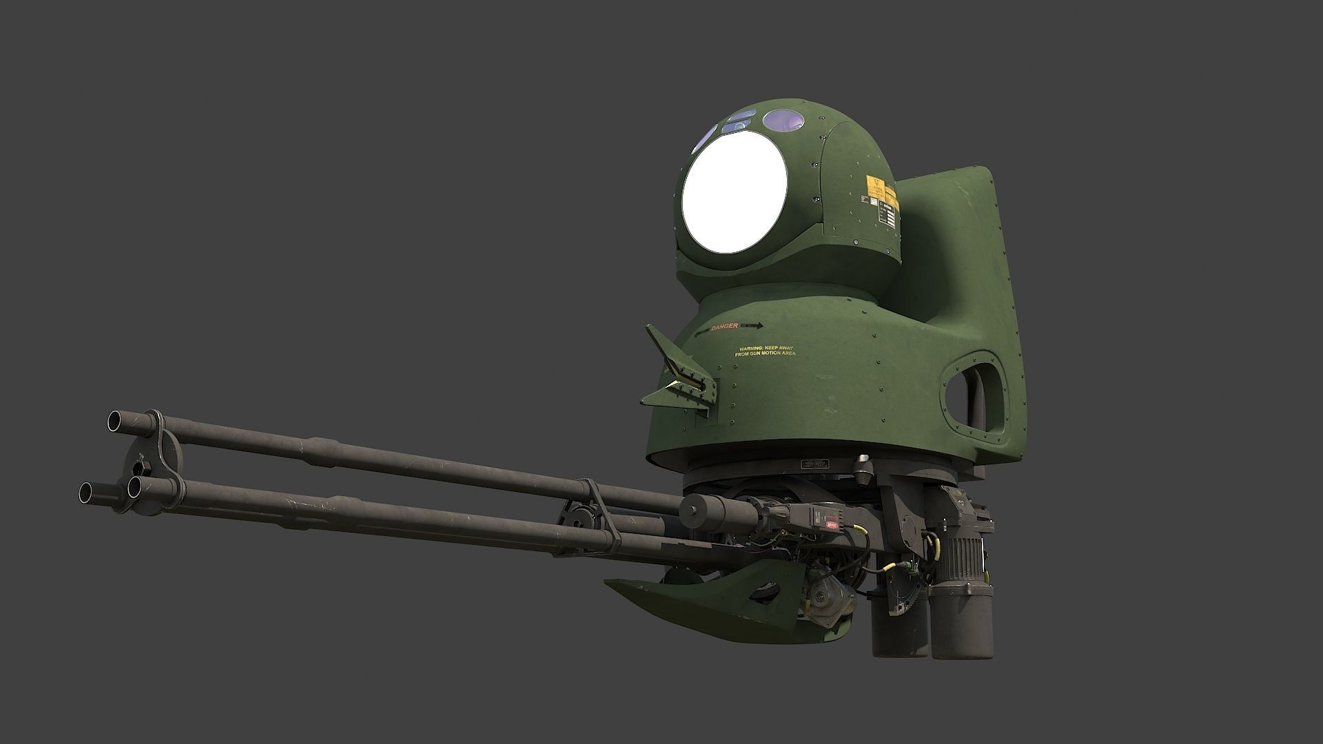 Oto Melara TM197B and Aselsan Asleflir300T 3D model rigged | CGTrader