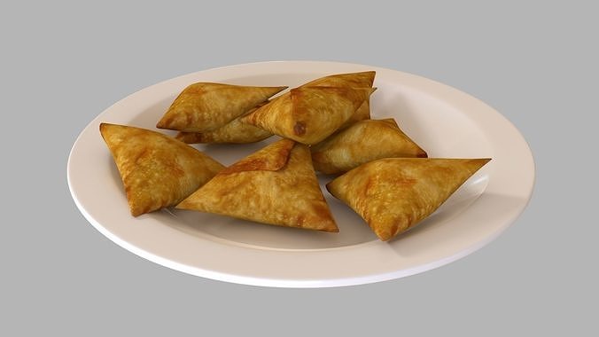 3D model Onion Samosa VR / AR / low-poly | CGTrader