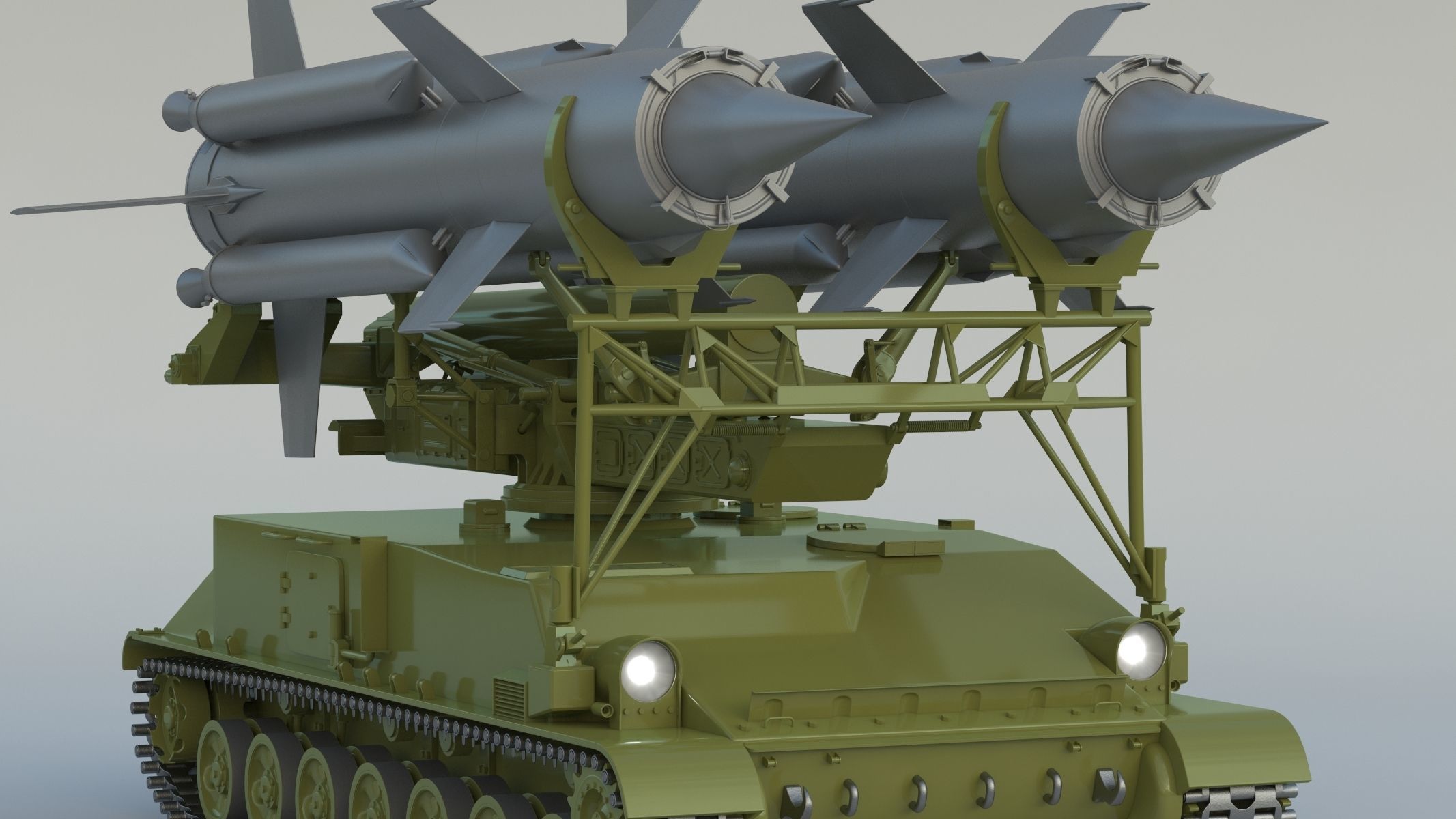 2K11 Krug SA-4 Ganef 3D model | CGTrader