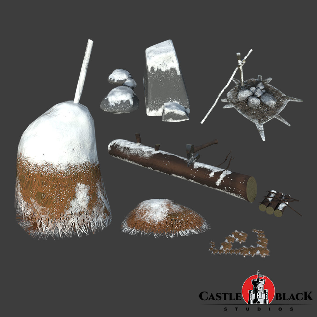 3D model Snow Environment Assets VR / AR / low-poly | CGTrader