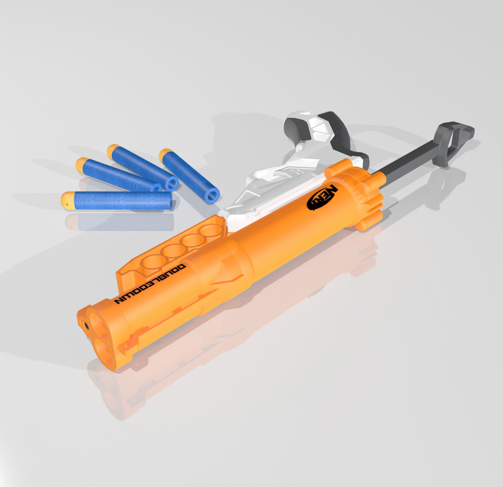 Nerf Doubledown 3D model | CGTrader