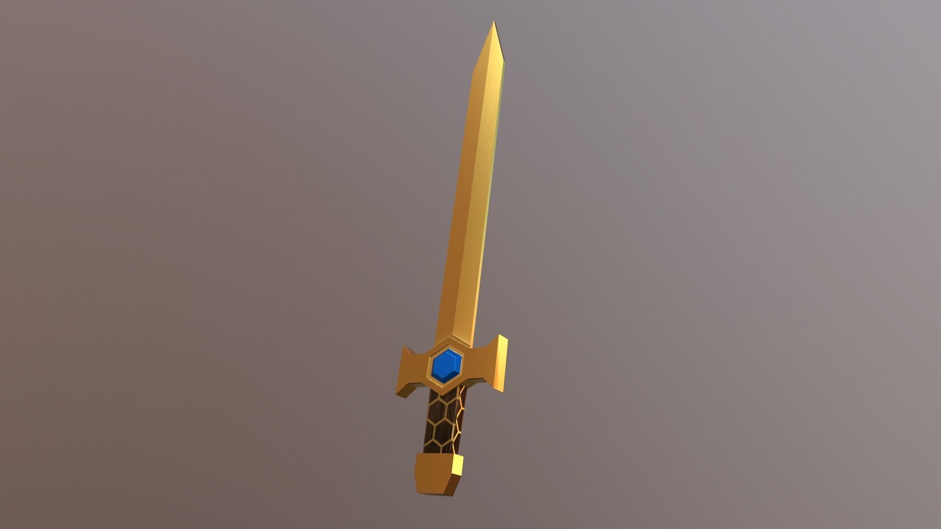 Golden sword free VR / AR / low-poly 3D model | CGTrader