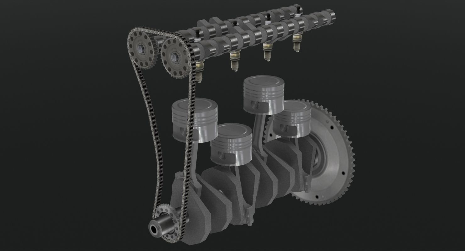 3D model Nissan SR20DET Red Top engine VR / AR / low-poly | CGTrader