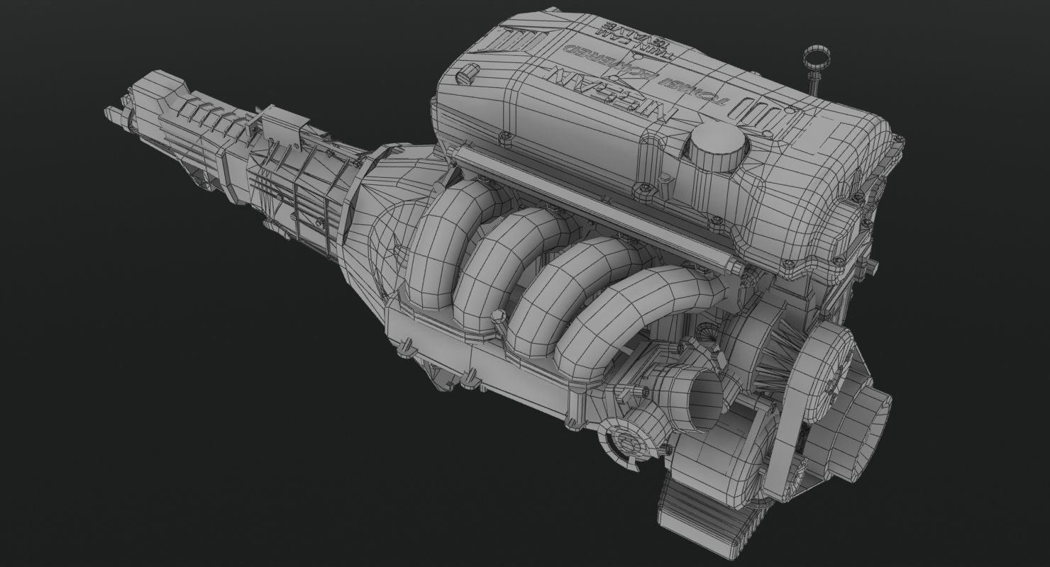 3D model TOMEI Genesis SR22G engine VR / AR / low-poly | CGTrader