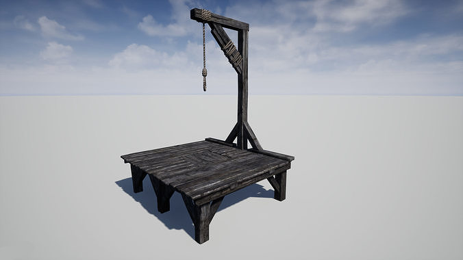 3D model Medieval Gallows VR / AR / low-poly | CGTrader