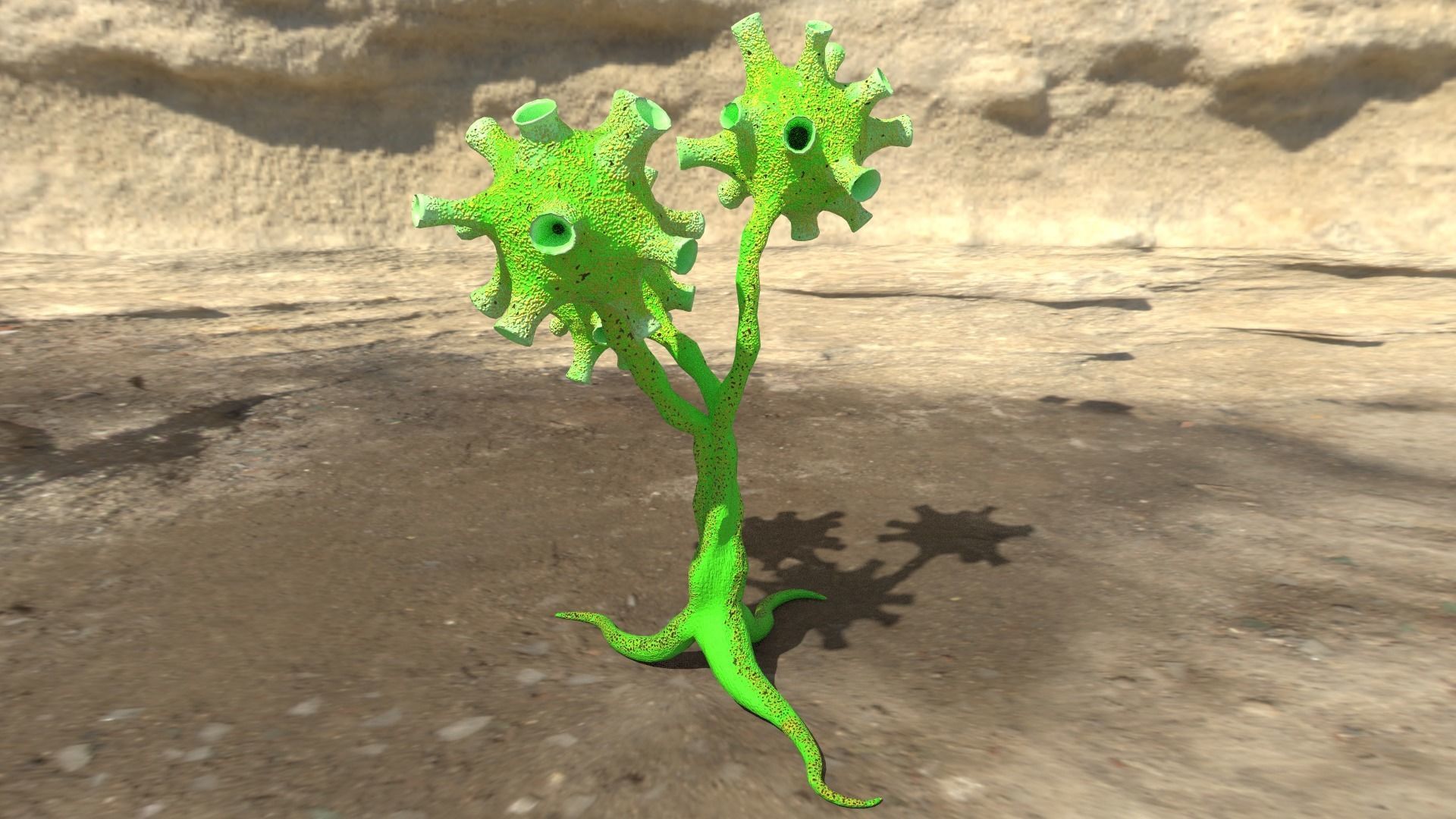 3D model alien plants VR / AR / low-poly | CGTrader