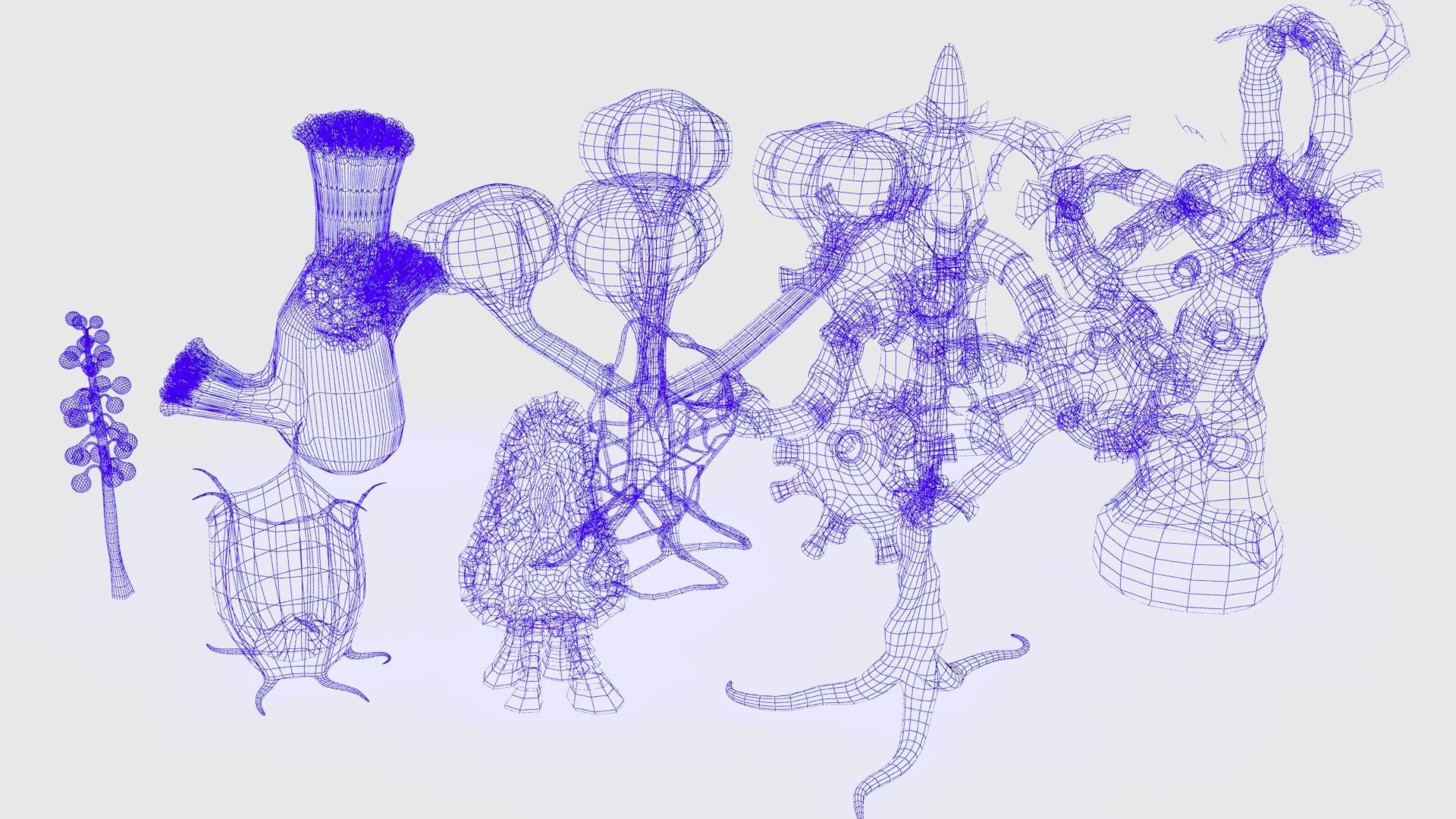 3D model alien plants VR / AR / low-poly | CGTrader