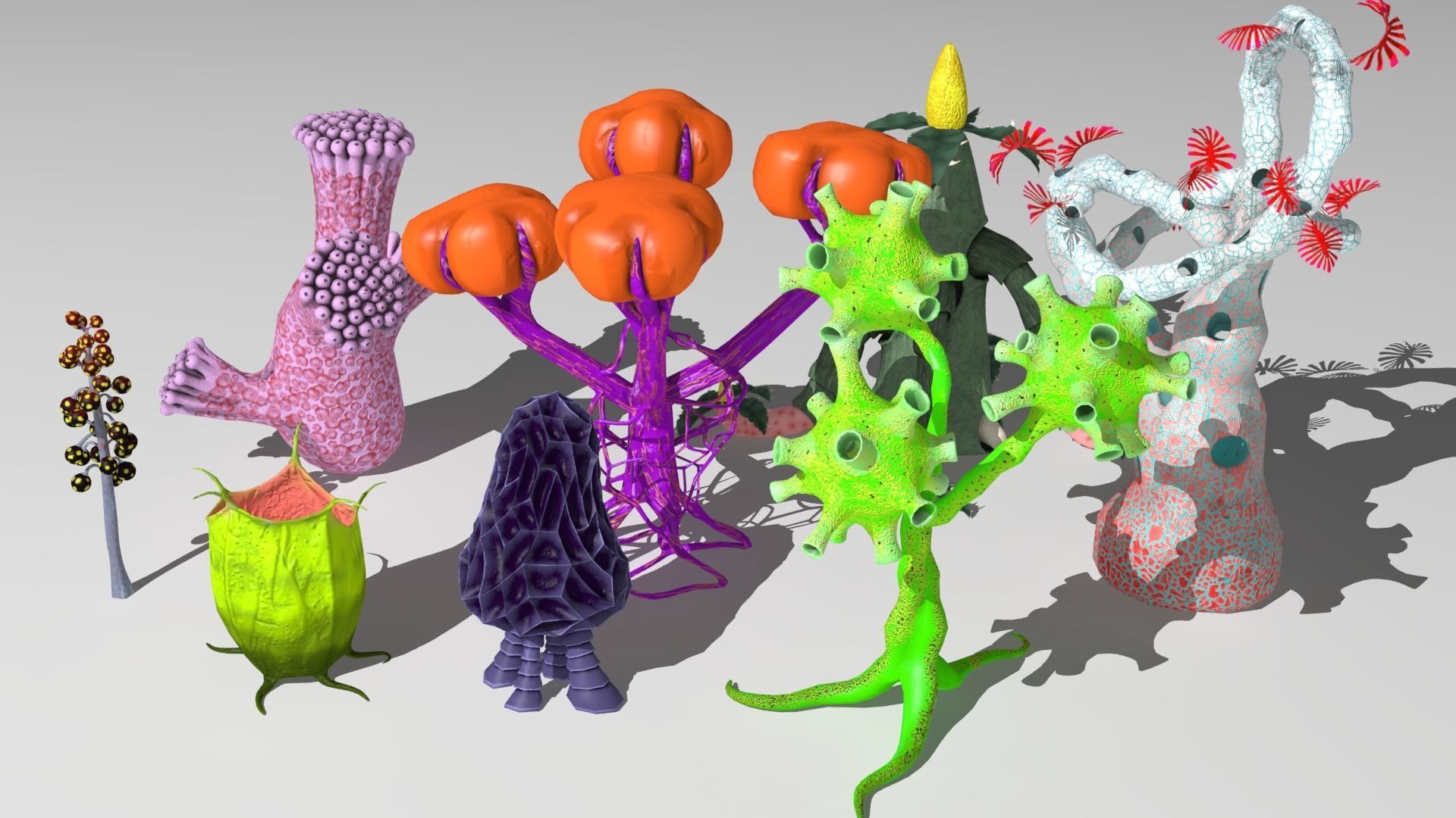 alien plants 3D asset | CGTrader