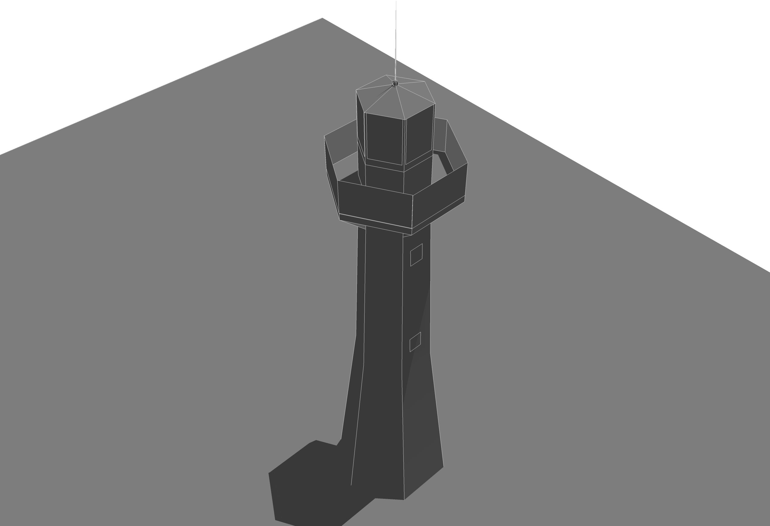 Point Cleveland Lighthouse Low poly 3D model | CGTrader