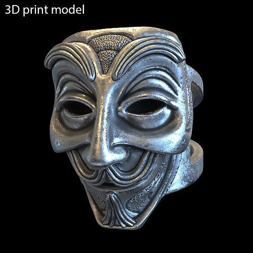 ring jewelry Face mask vol1 3D model 3D printable | CGTrader