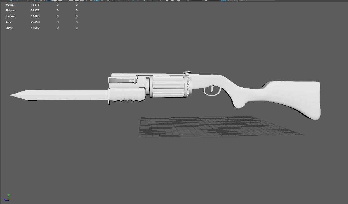 Rapid fire crossbow v04 3D model | CGTrader