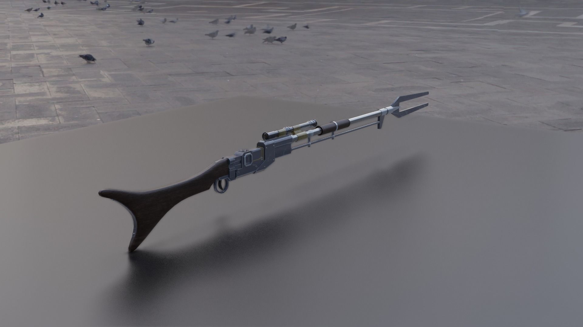 3D model Mandalorian Rifle VR / AR / low-poly | CGTrader