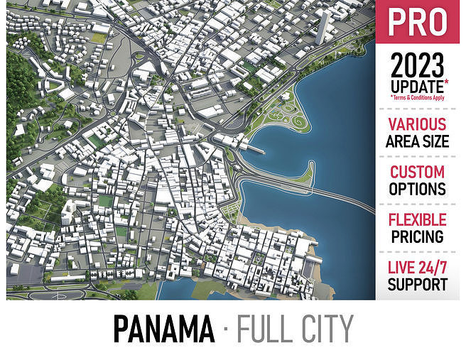 3D model Panama VR / AR / low-poly | CGTrader