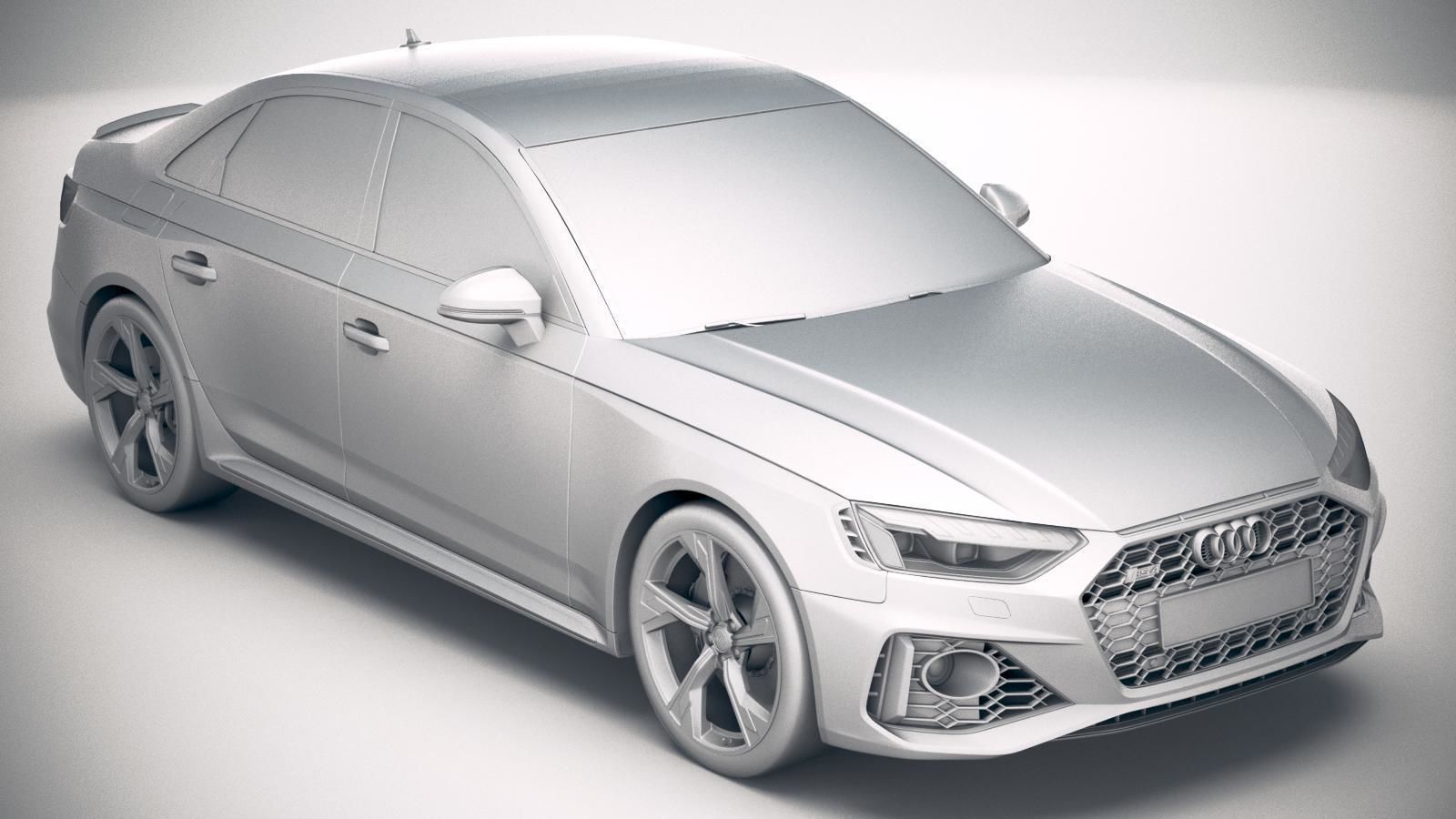 Audi RS4 Sedan 2020 3D model | CGTrader