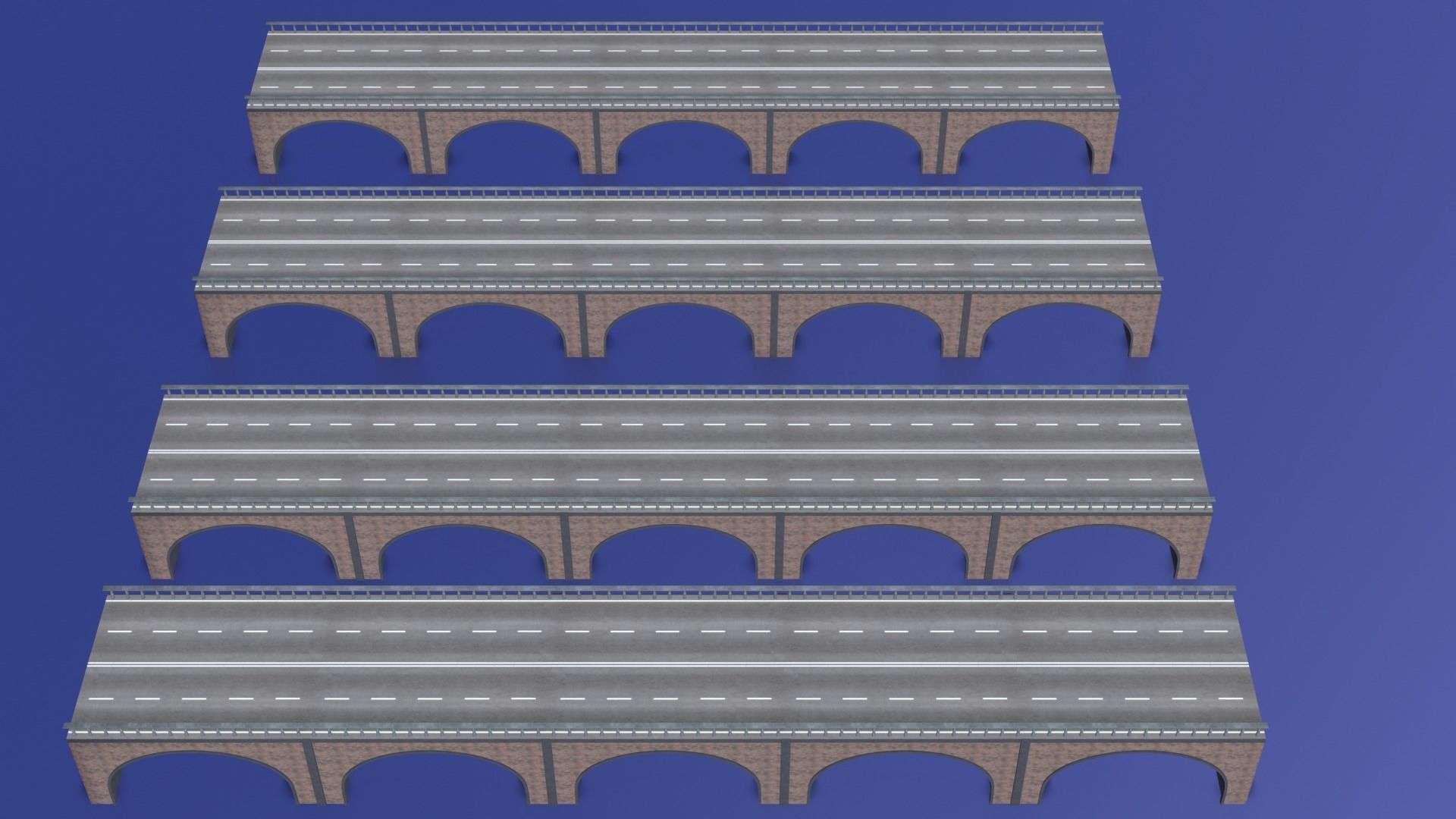 3D model 3D model low poly bridge adapted for videogames 4 lod VR / AR ...