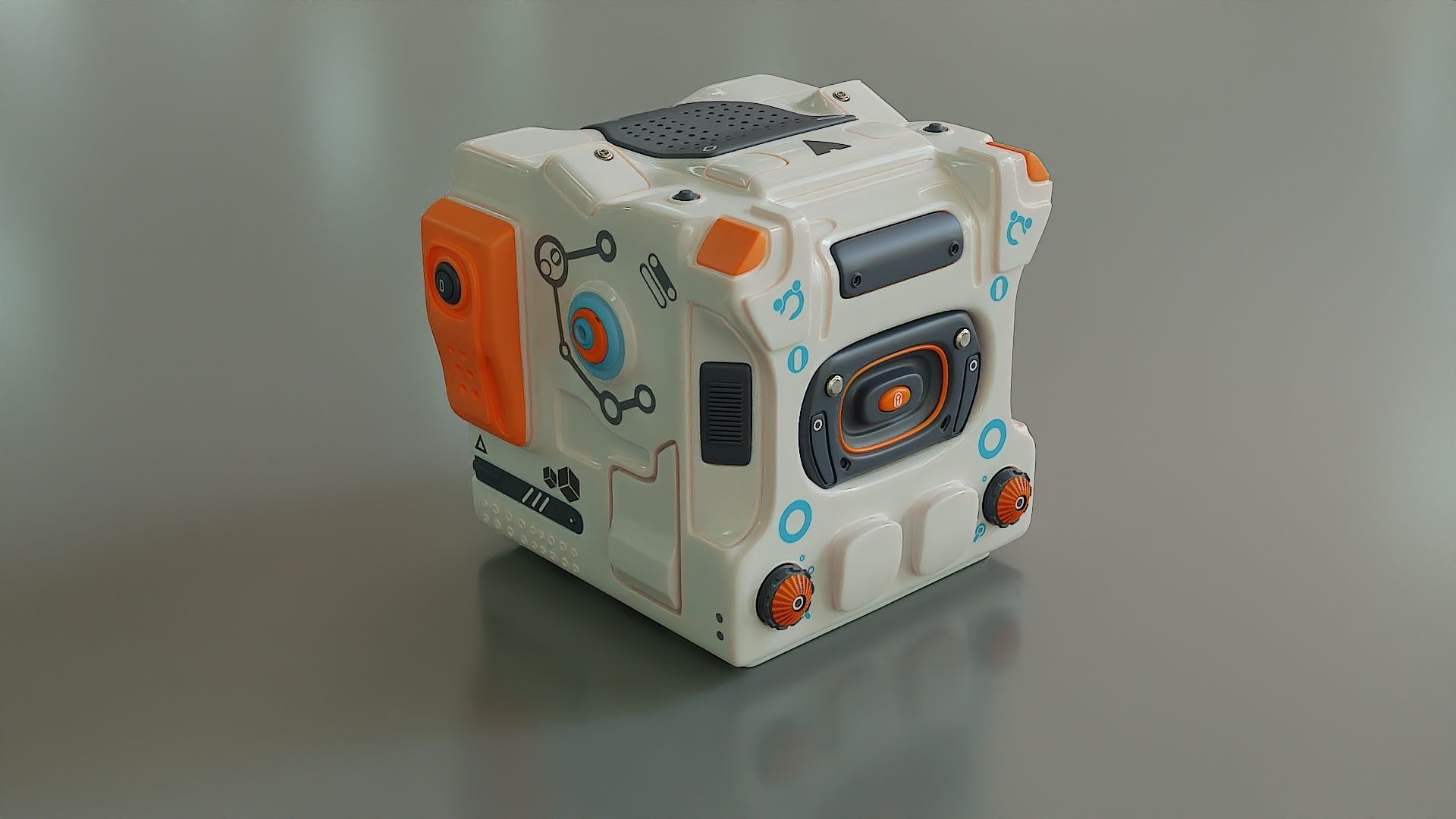 Futuristic telecommunication device design concept 3D model | CGTrader