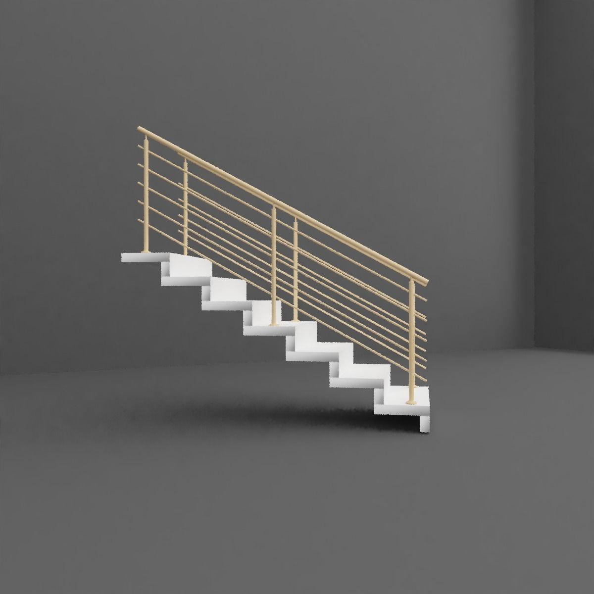 Stairs free 3D model | CGTrader
