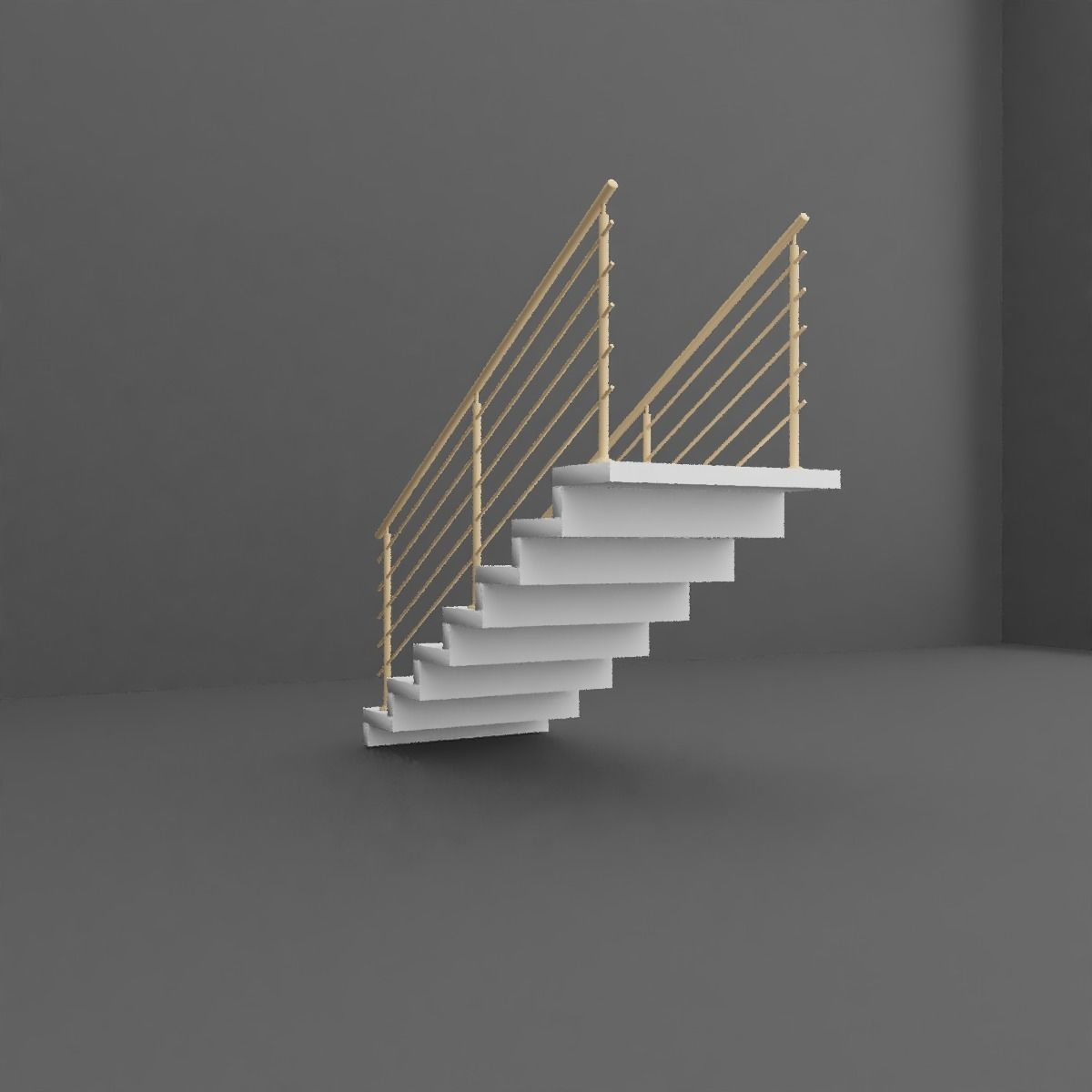 Stairs free 3D model | CGTrader