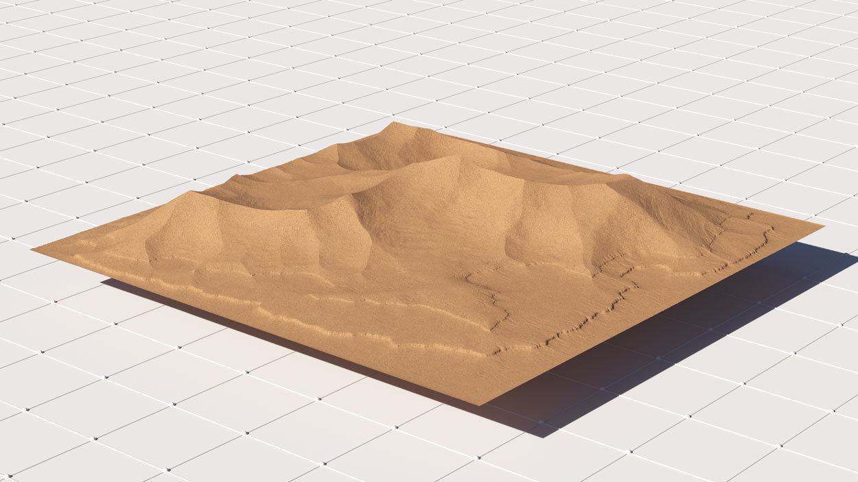 8K Desert Landscape Bundle - 6 Displacement - Height Maps 3D model ...