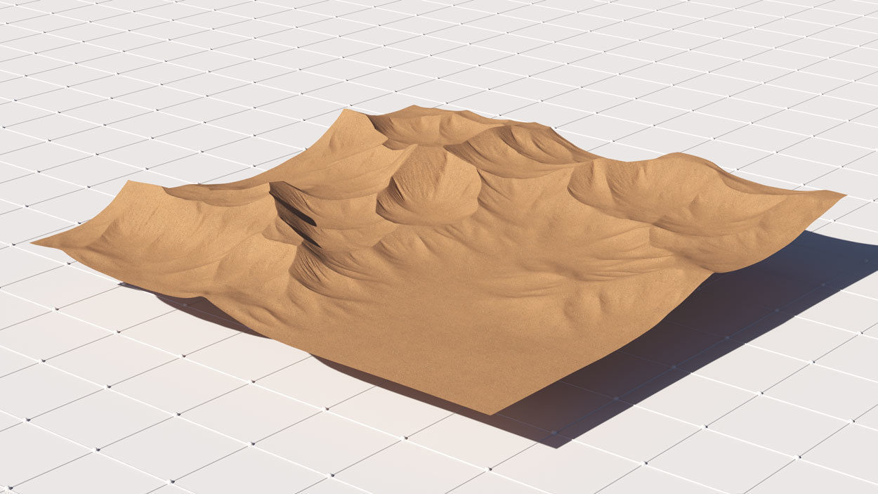 8K Desert Landscape Bundle - 6 Displacement - Height Maps 3D model ...