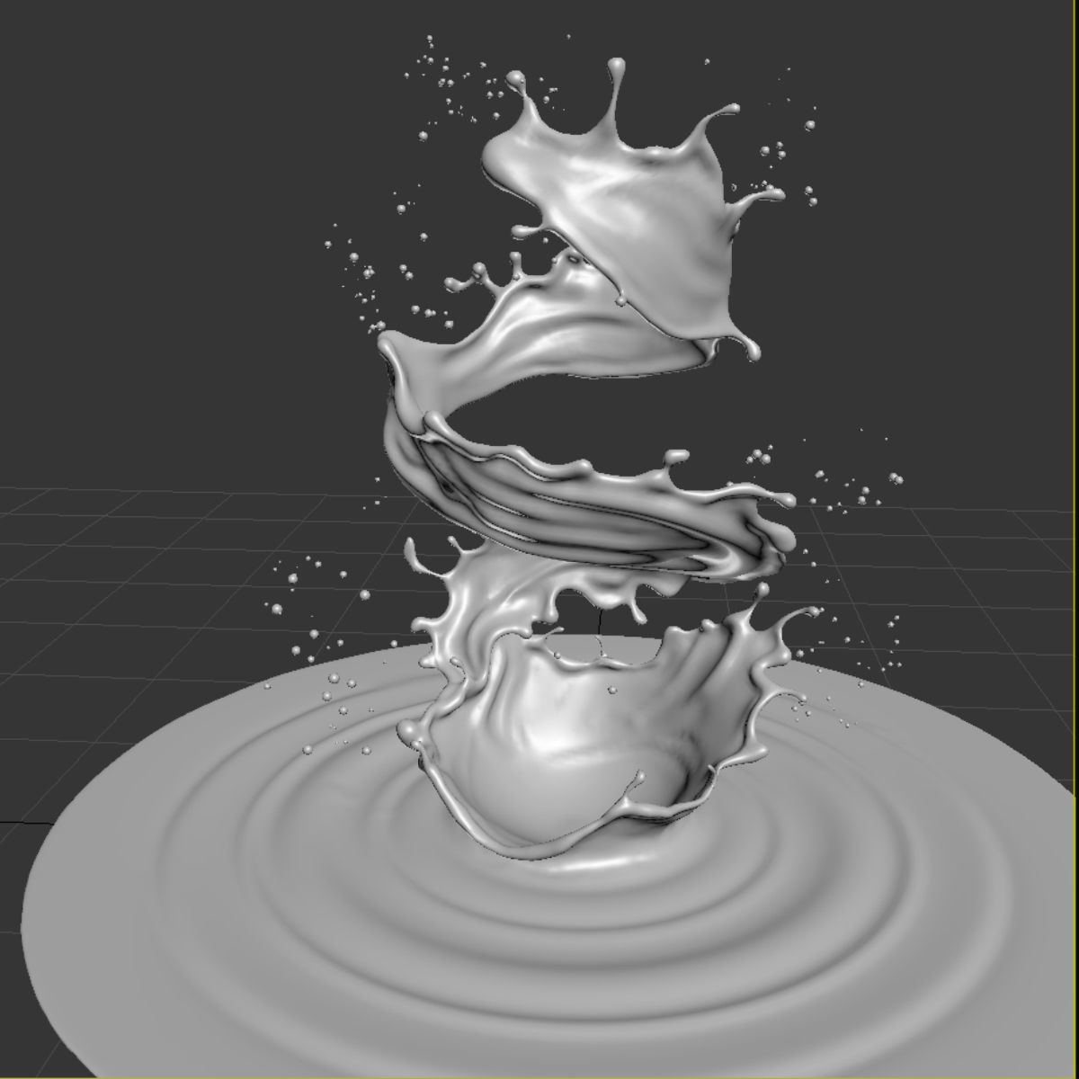 water liquid 3d model splash 3D model | CGTrader