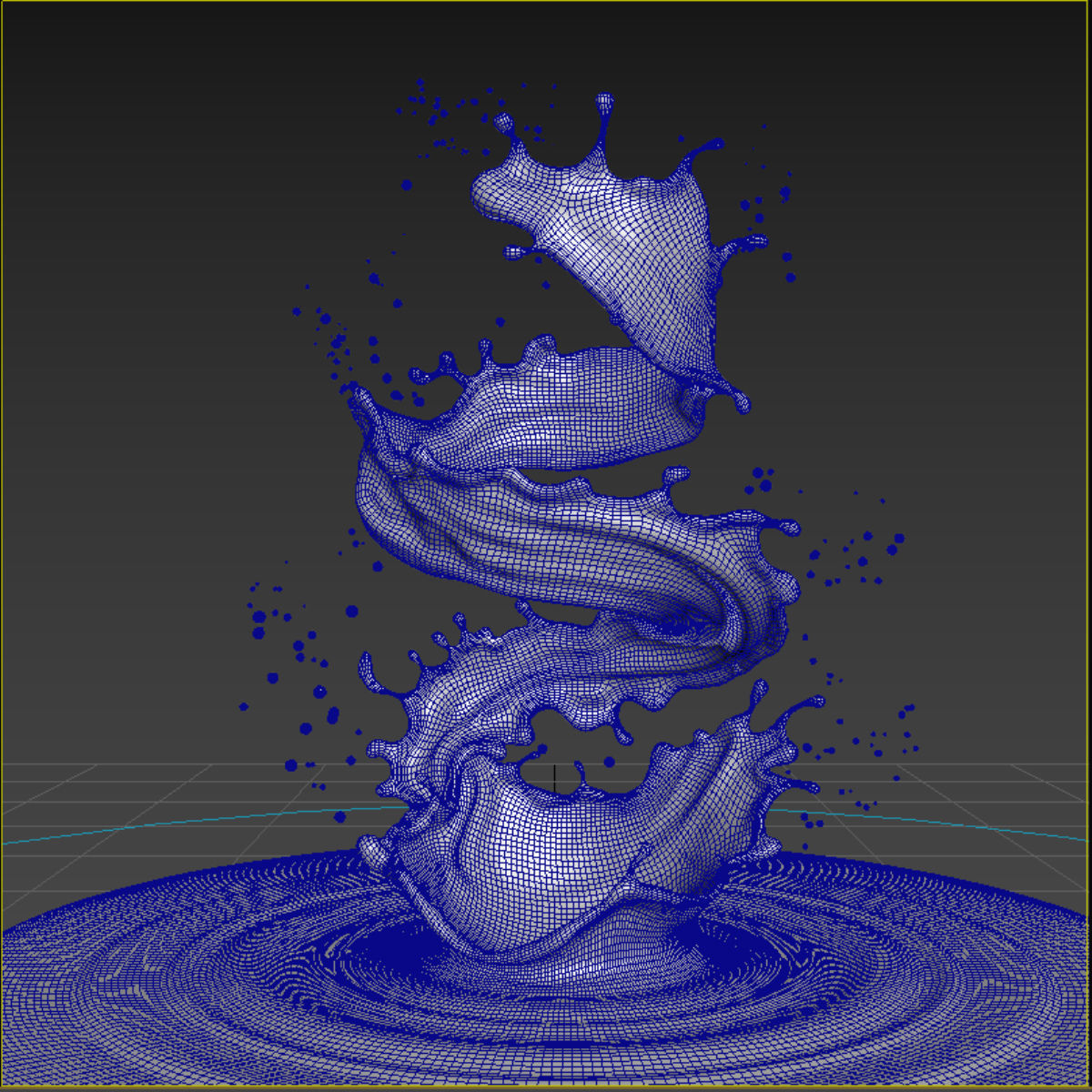 water liquid 3d model splash 3D model | CGTrader