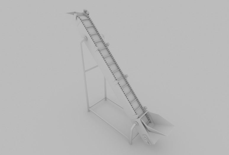 3D model Plastic Belt Goose neck Elevator VR / AR / low-poly | CGTrader