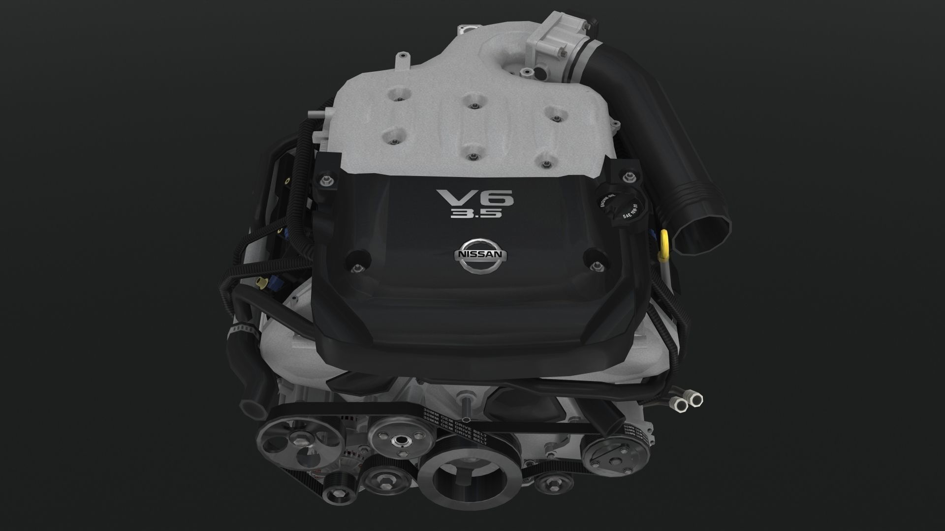 3D model Nissan 350z VQ35DE engine VR / AR / low-poly | CGTrader