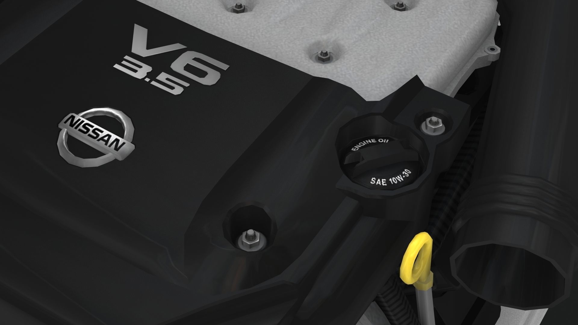 3D model Nissan 350z VQ35DE engine VR / AR / low-poly | CGTrader