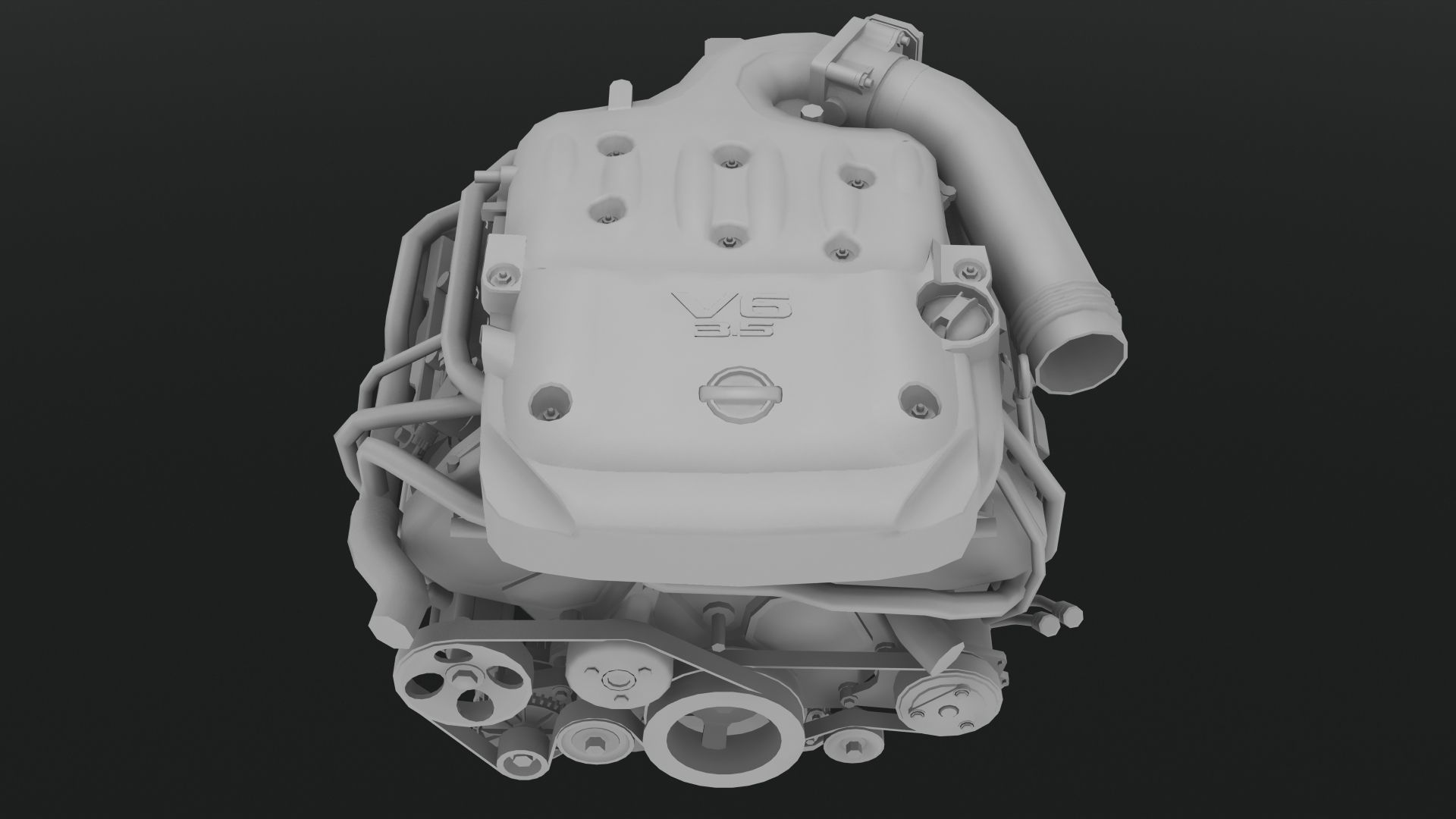 3D model Nissan 350z VQ35DE engine VR / AR / low-poly | CGTrader