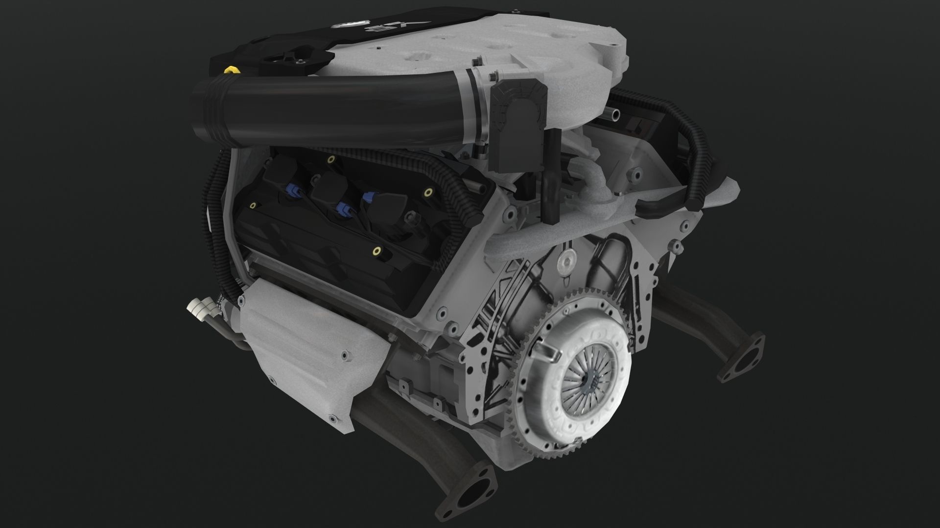 3D model Nissan 350z VQ35DE engine VR / AR / low-poly | CGTrader