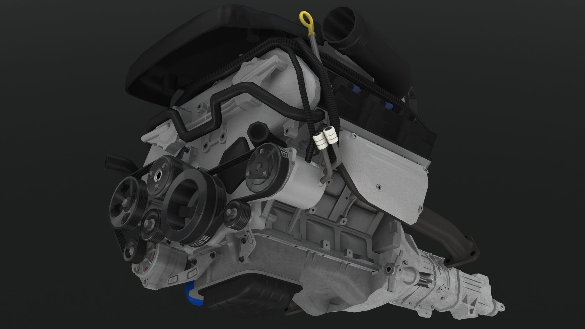 3D model Nissan 350z VQ35DE engine VR / AR / low-poly | CGTrader