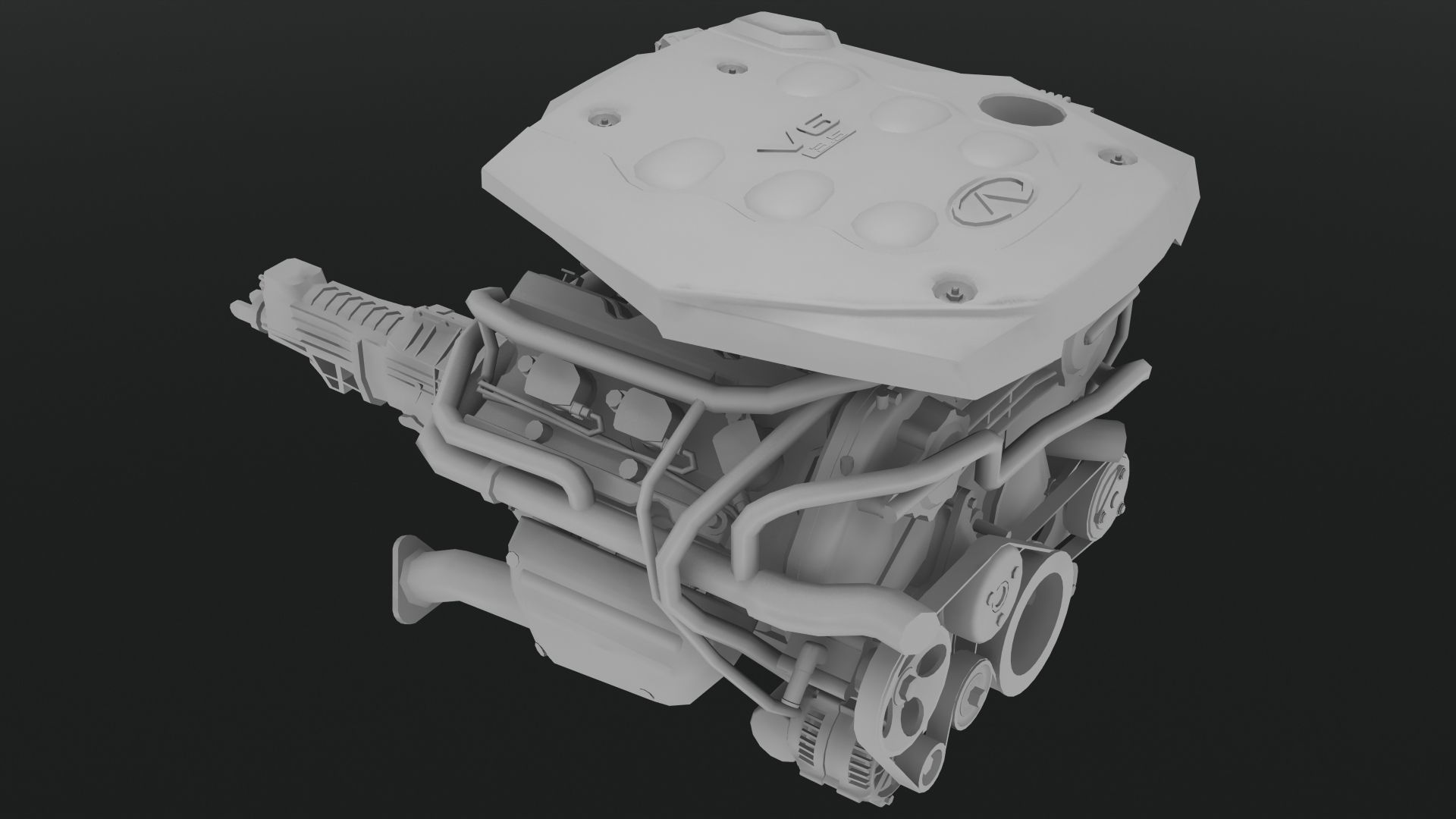 3D model Infiniti G35 VQ35DE engine VR / AR / low-poly | CGTrader