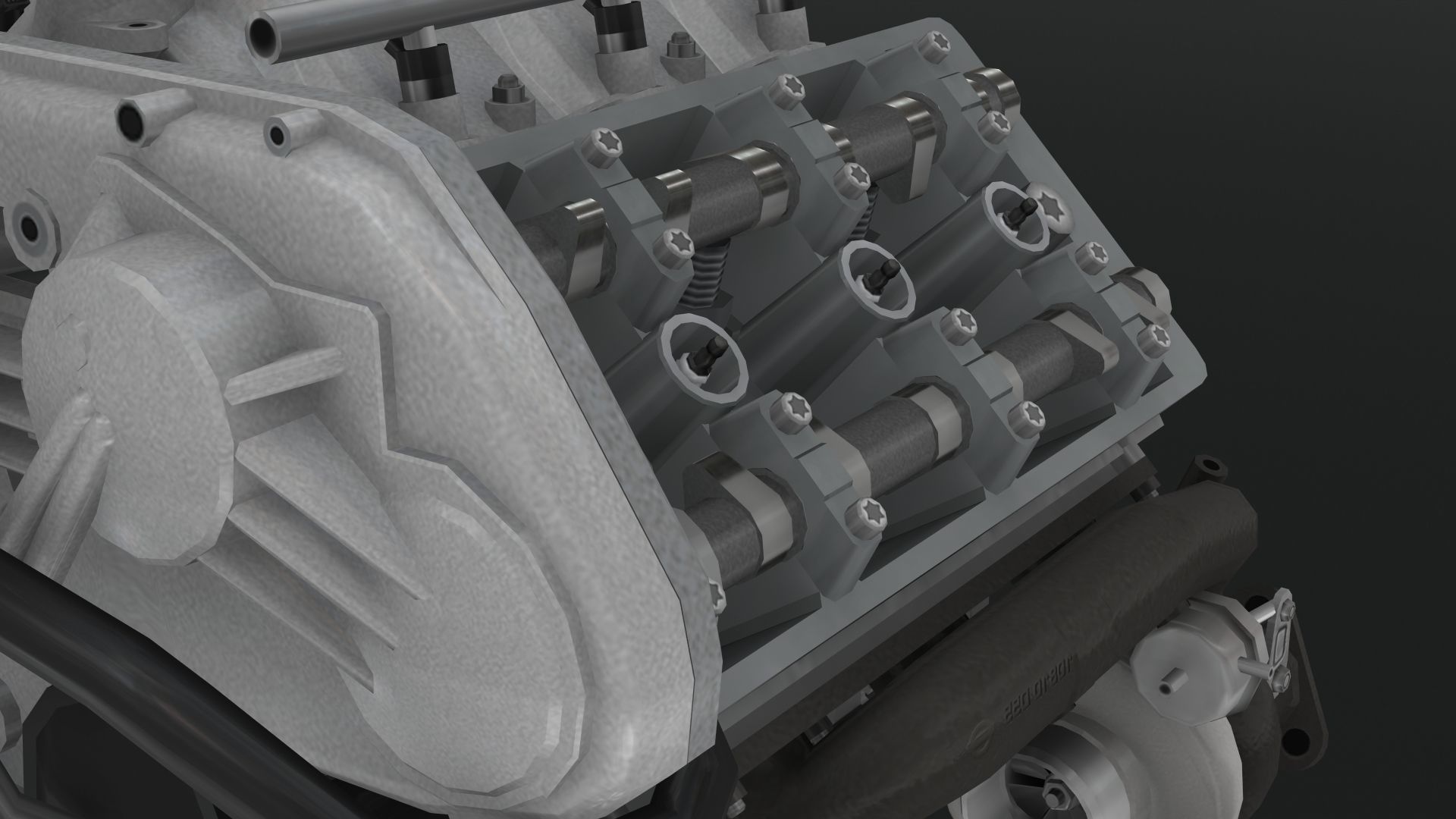 3D model Nissan GTR 2017 Premium VR38DETT engine VR / AR / low-poly ...