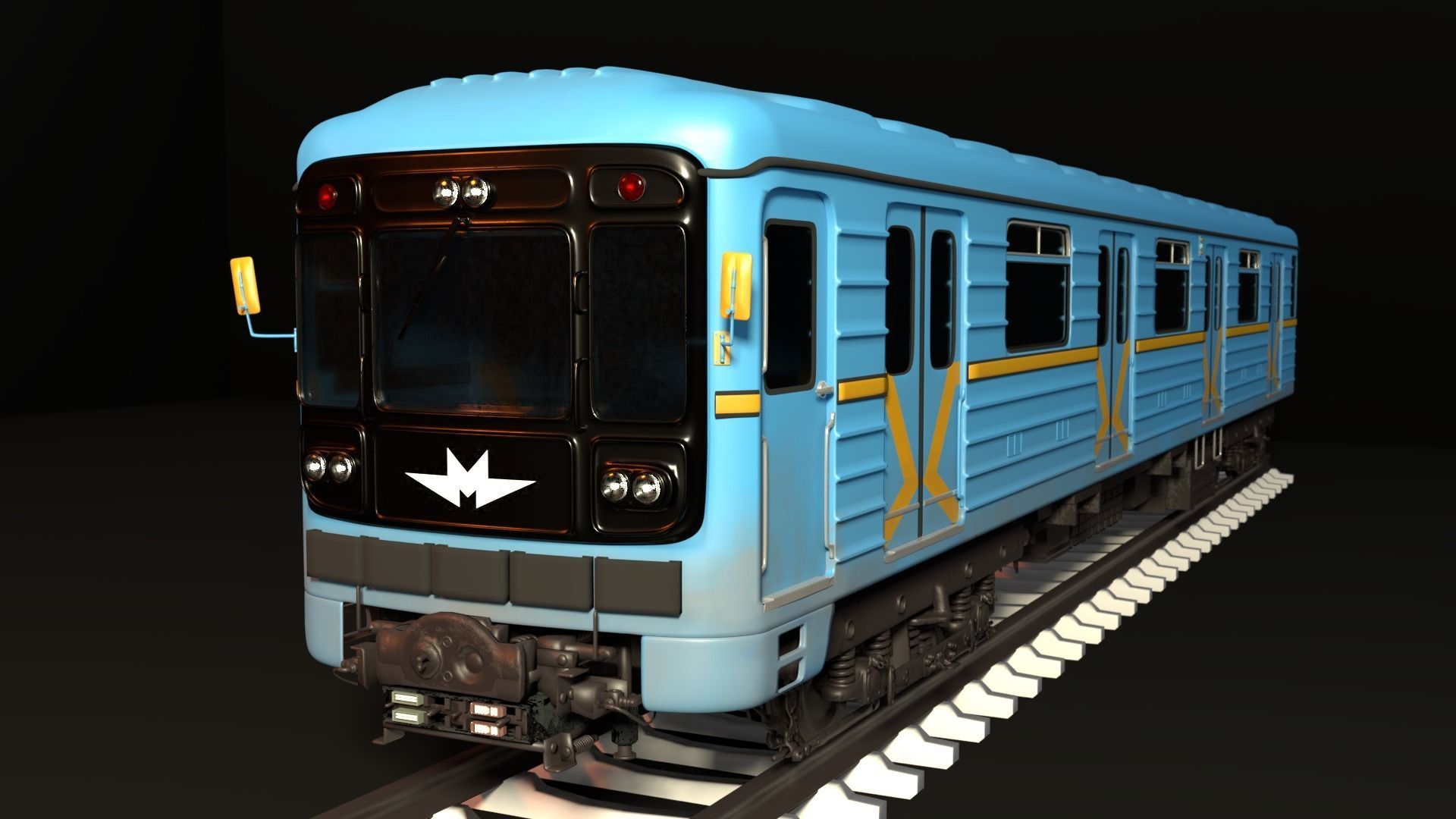 Kyiv Subway train 3D model | CGTrader