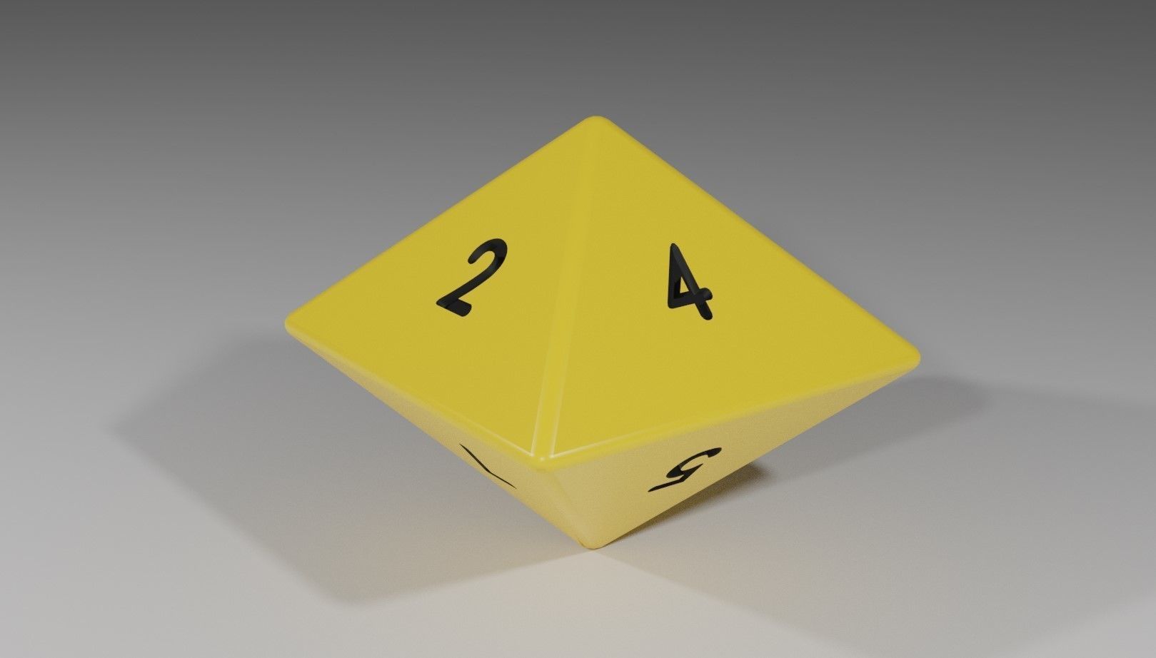 3D model RPG Dice Eight Sides High Poly - Dado 8 lados VR / AR / low ...