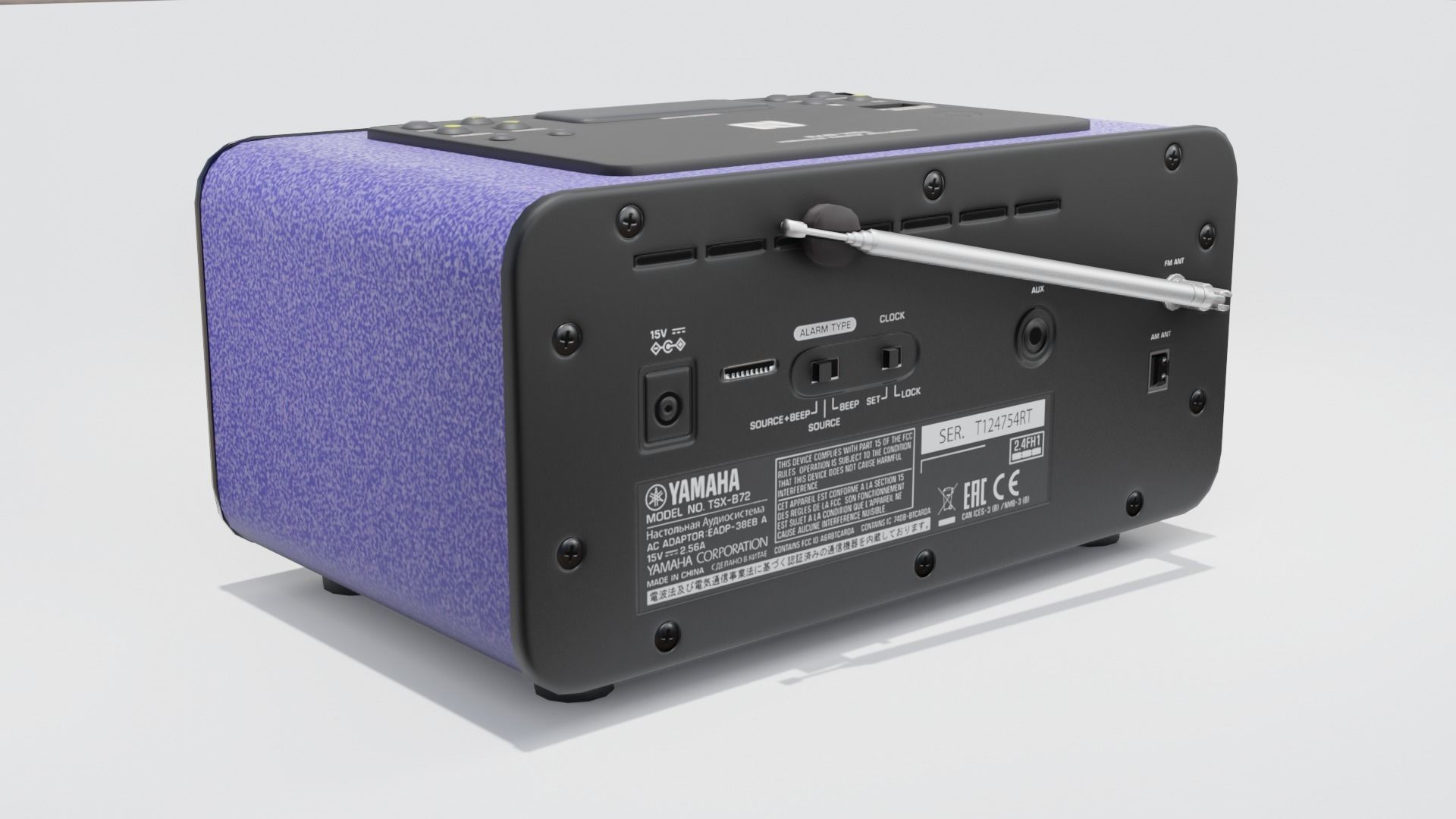 3D model Low poly radio Yamaha TSX-B72 VR / AR / low-poly | CGTrader