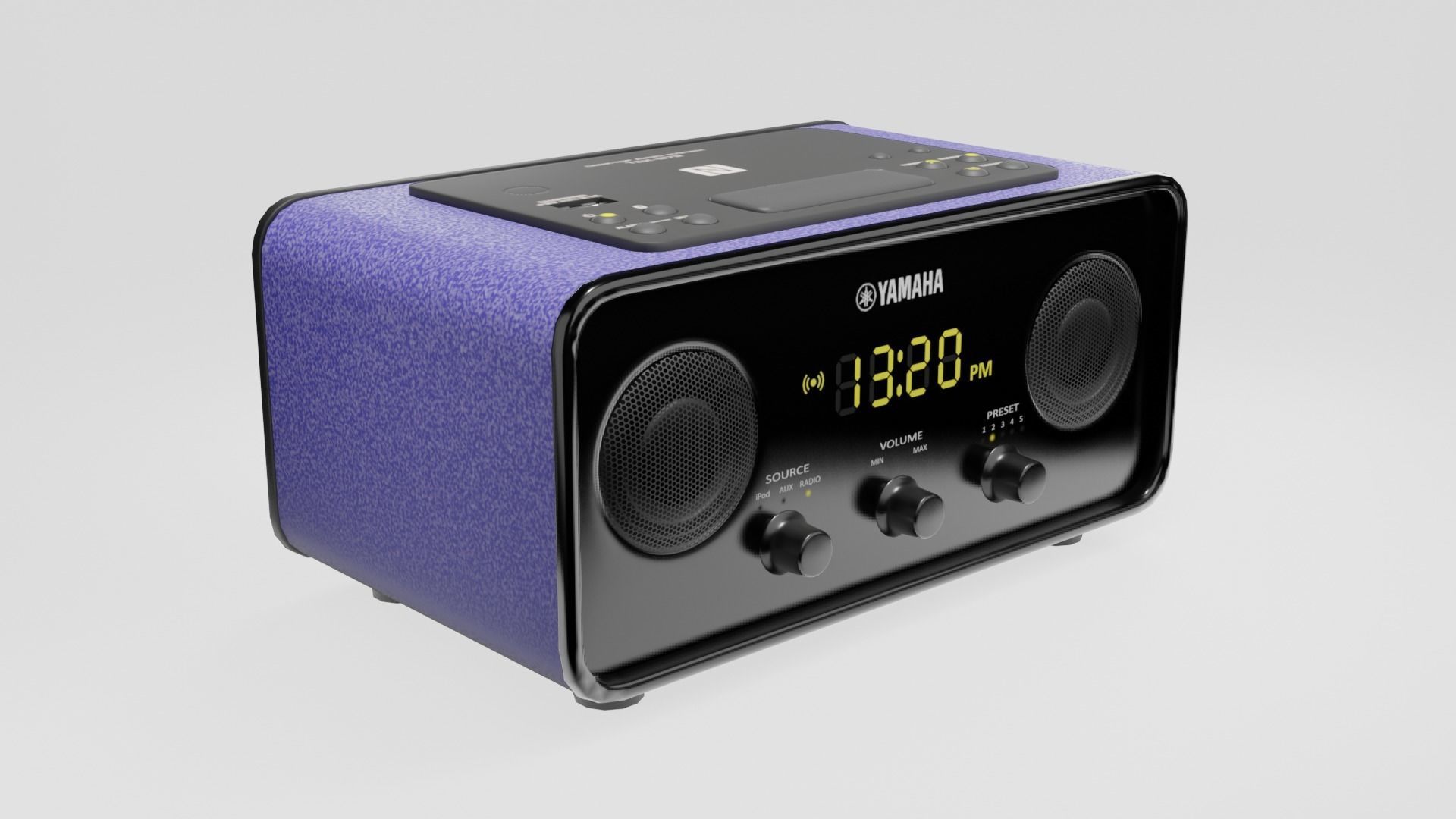 3D model Low poly radio Yamaha TSX-B72 VR / AR / low-poly | CGTrader